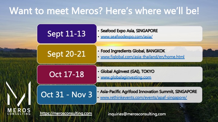Meros Calendar: Where can we meet this fall?